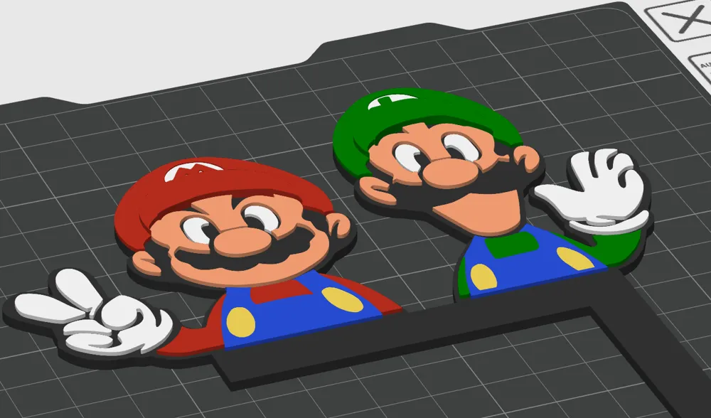Mario and Luigi Sign by Cruzluck3d - MakerWorld