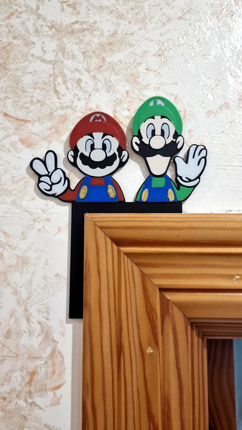 Mario and Luigi Sign by Cruzluck3d MakerWorld: Download Free 3D Models