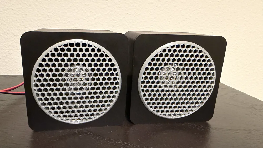 Simple 3" Speaker with grill - Free 3D Print Model - MakerWorld