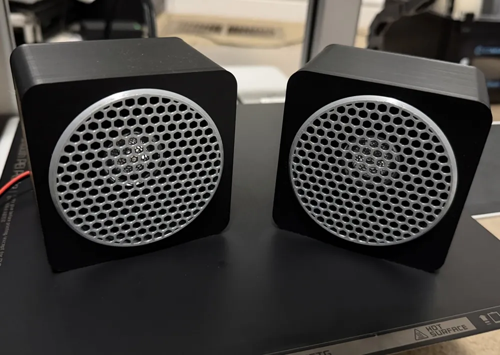 Simple 3" Speaker with grill - Free 3D Print Model - MakerWorld