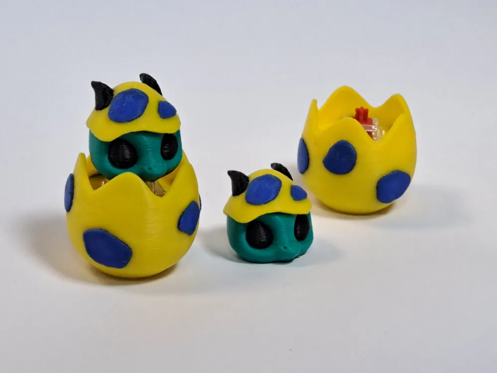 Cute Dragon Clicker Fidget by LuxerArk MakerWorld: Download Free 3D Models