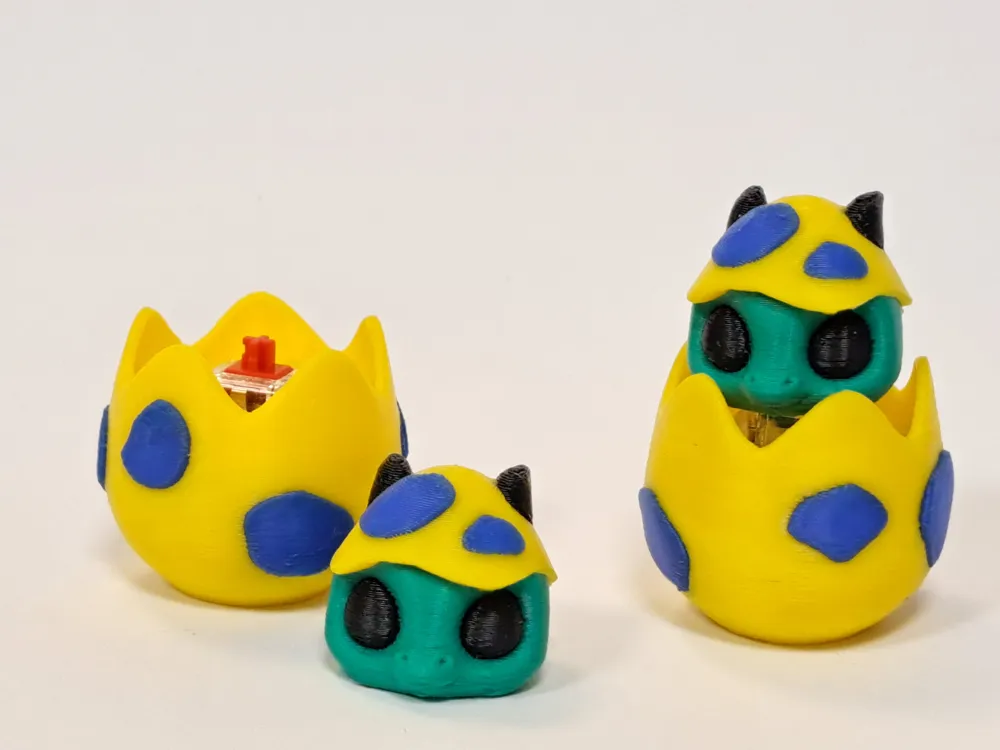 Cute Dragon Clicker Fidget - Free 3D Print Model - MakerWorld