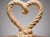 Heart with rope effect - Free 3D Print Model - MakerWorld