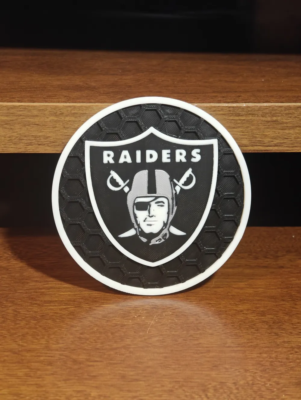 Las Vegas Raiders: Hex Coaster - Free 3D Print Model - MakerWorld