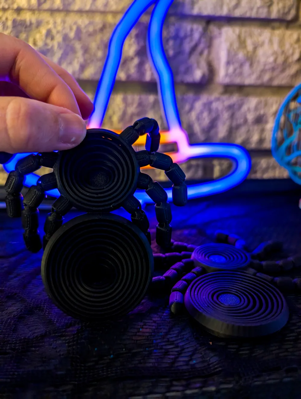 Halloween Spider Fidget Articulated - Free 3D Print Model - MakerWorld
