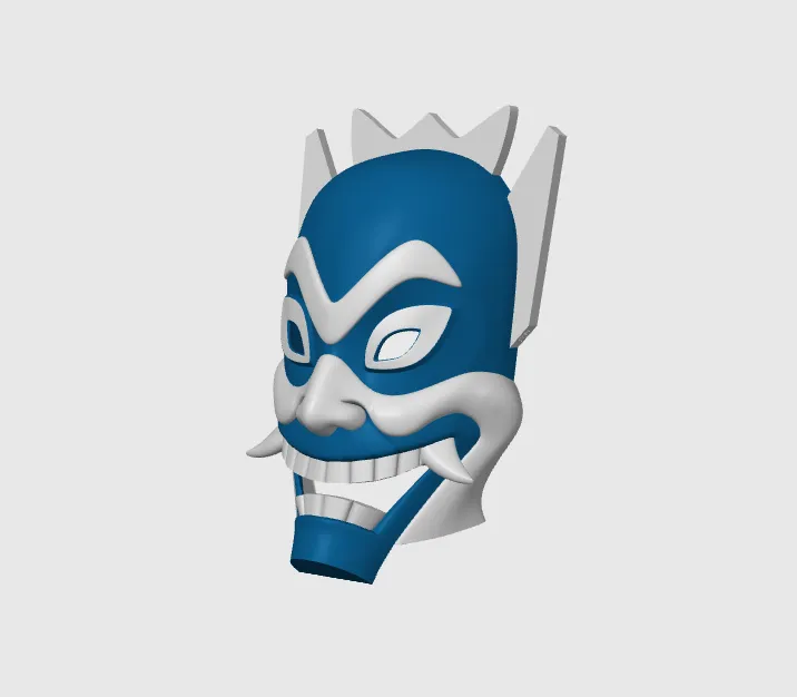 Blue Spirit Mask - Avatar The Last Airbender - Free 3D Print Model ...