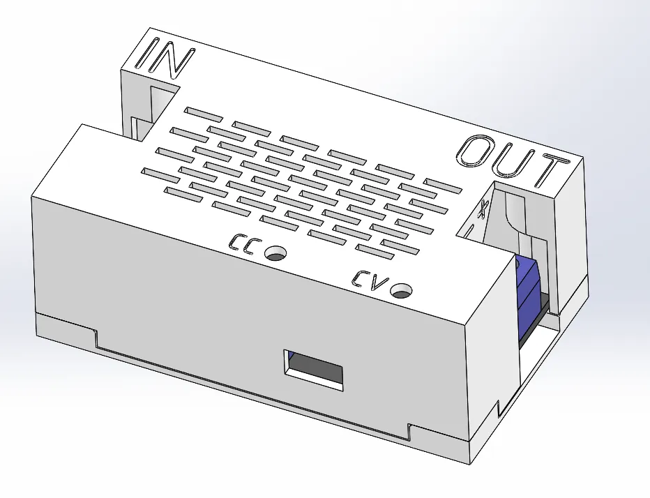Enclosure with captive nut for DC-DC step up/down CC/CV module by david ...