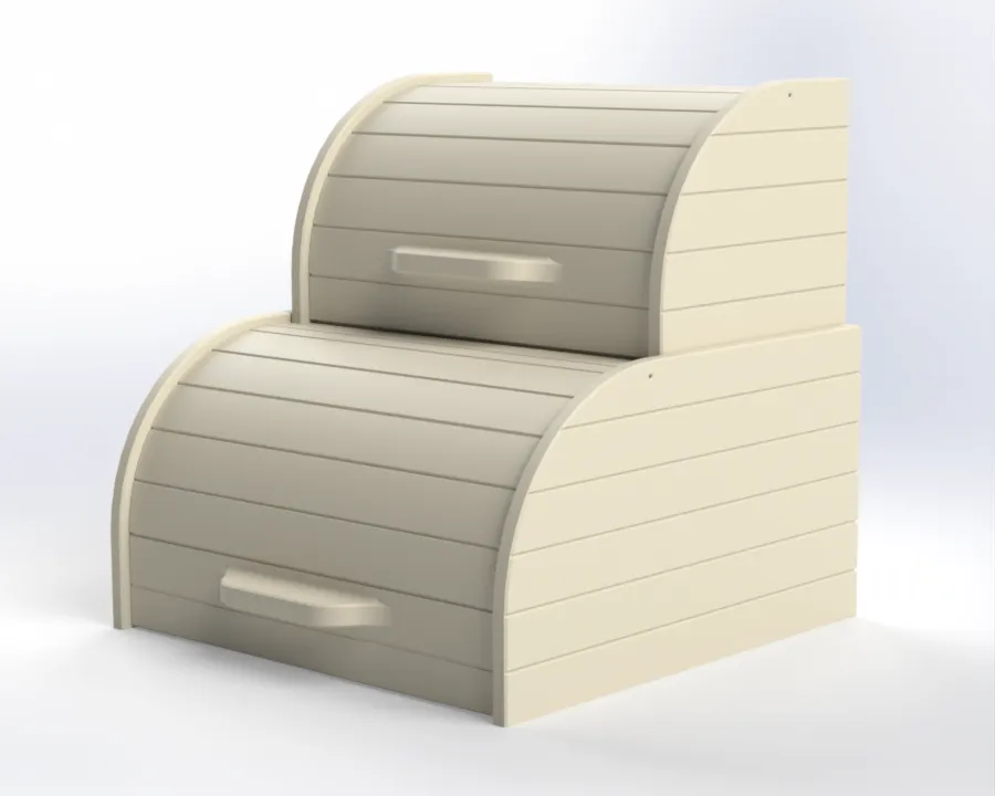 Small Bread Box - 2 Sizes - Kitchen Organizer - Free 3D Print Model ...