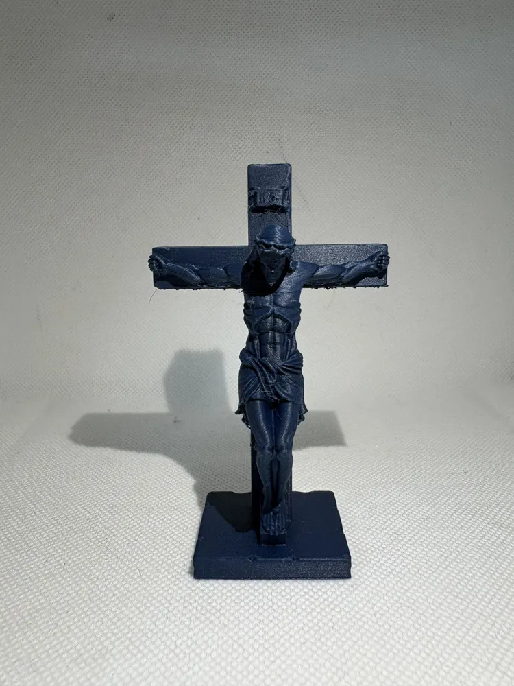 Jesus on the cross - Free 3D Print Model - MakerWorld