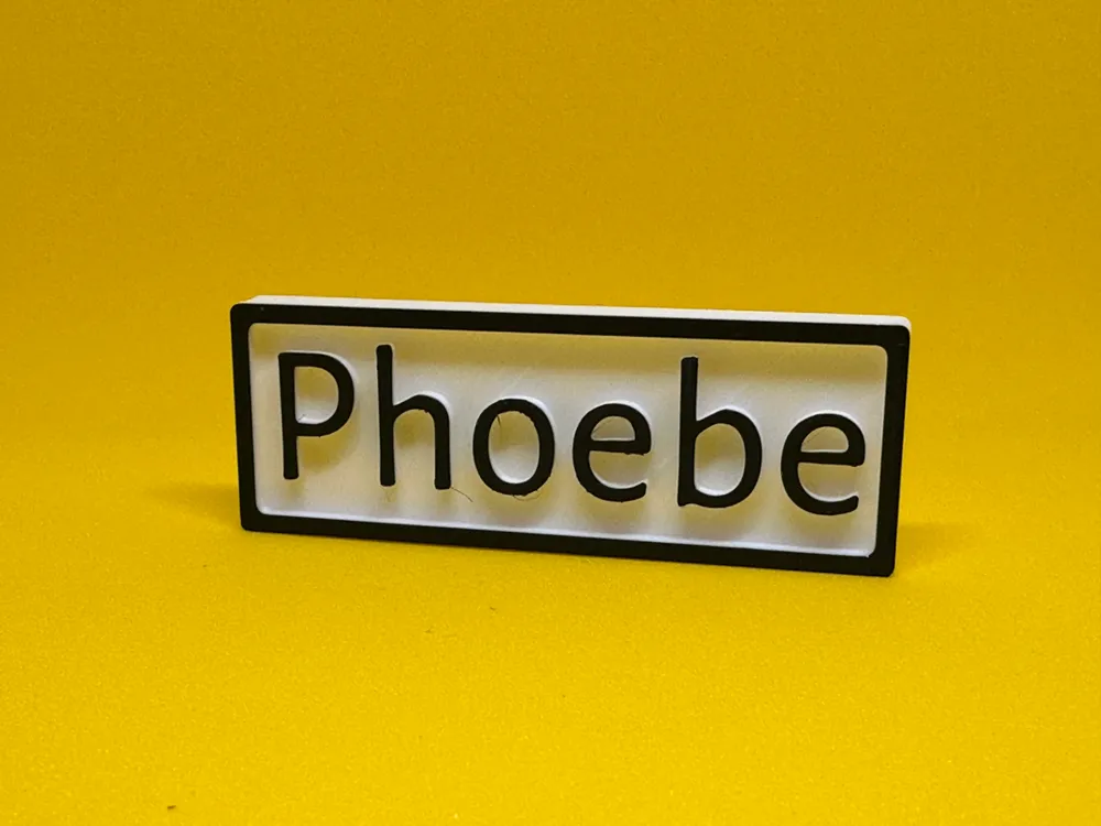 Custom Name Magnet Name Plate - Free 3D Print Model - MakerWorld