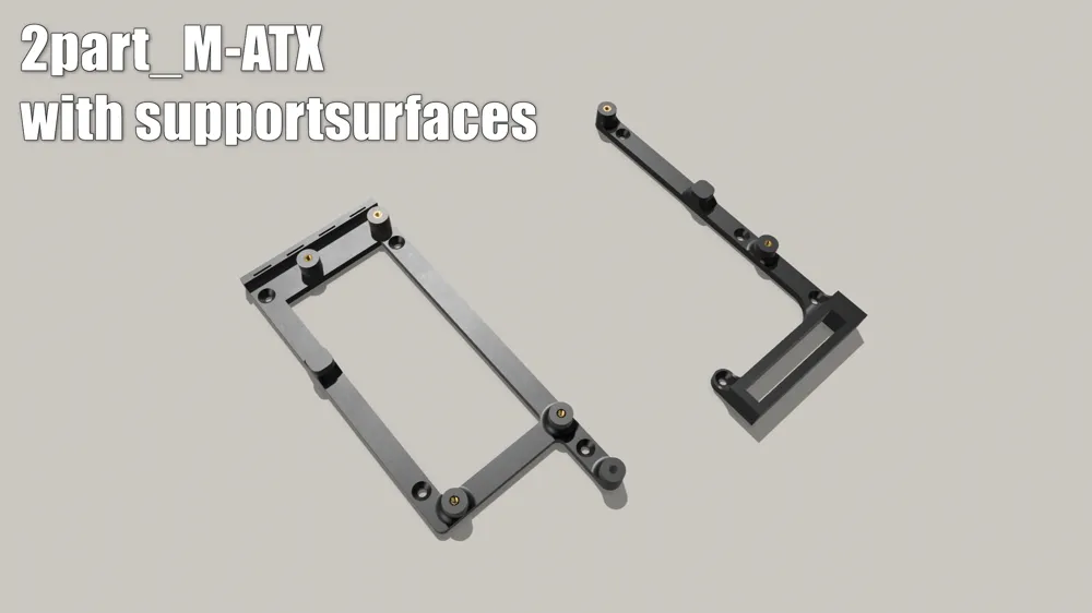 M-ATX open Frame wallmount by Marcy93 MakerWorld: Download Free 3D Models