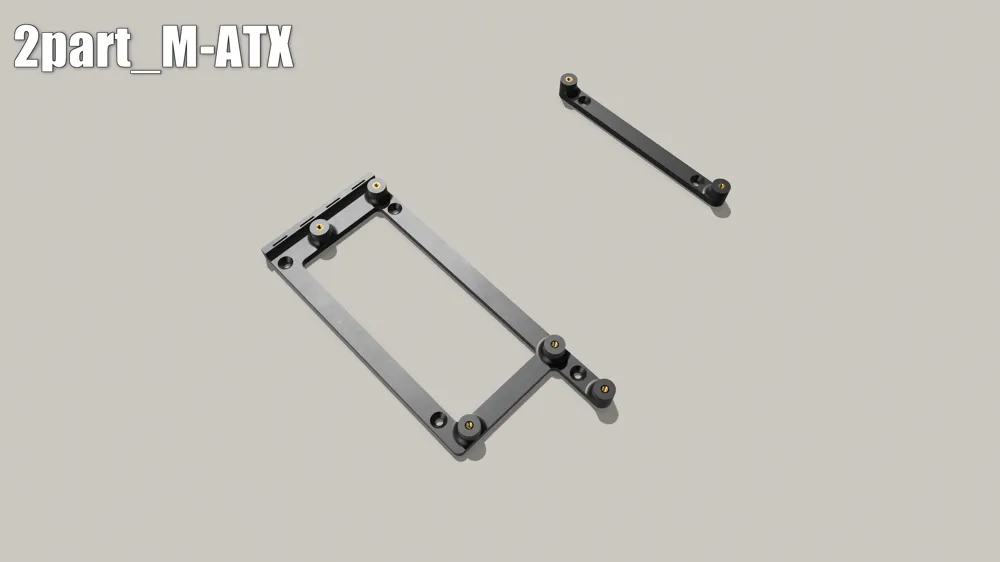 M-ATX open Frame wallmount by Marcy93 MakerWorld: Download Free 3D Models