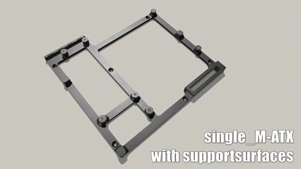 M-ATX open Frame wallmount by Marcy93 MakerWorld: Download Free 3D Models