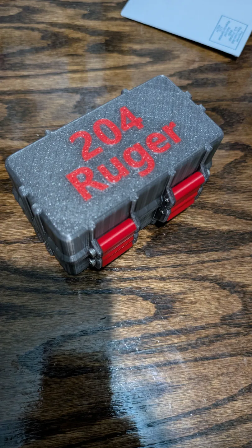 204 Ruger 50rnd Ammo Box by Squatch - MakerWorld