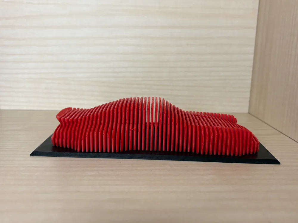 layered porsche 911 sculpture by Arnau Domenech MakerWorld: Download ...