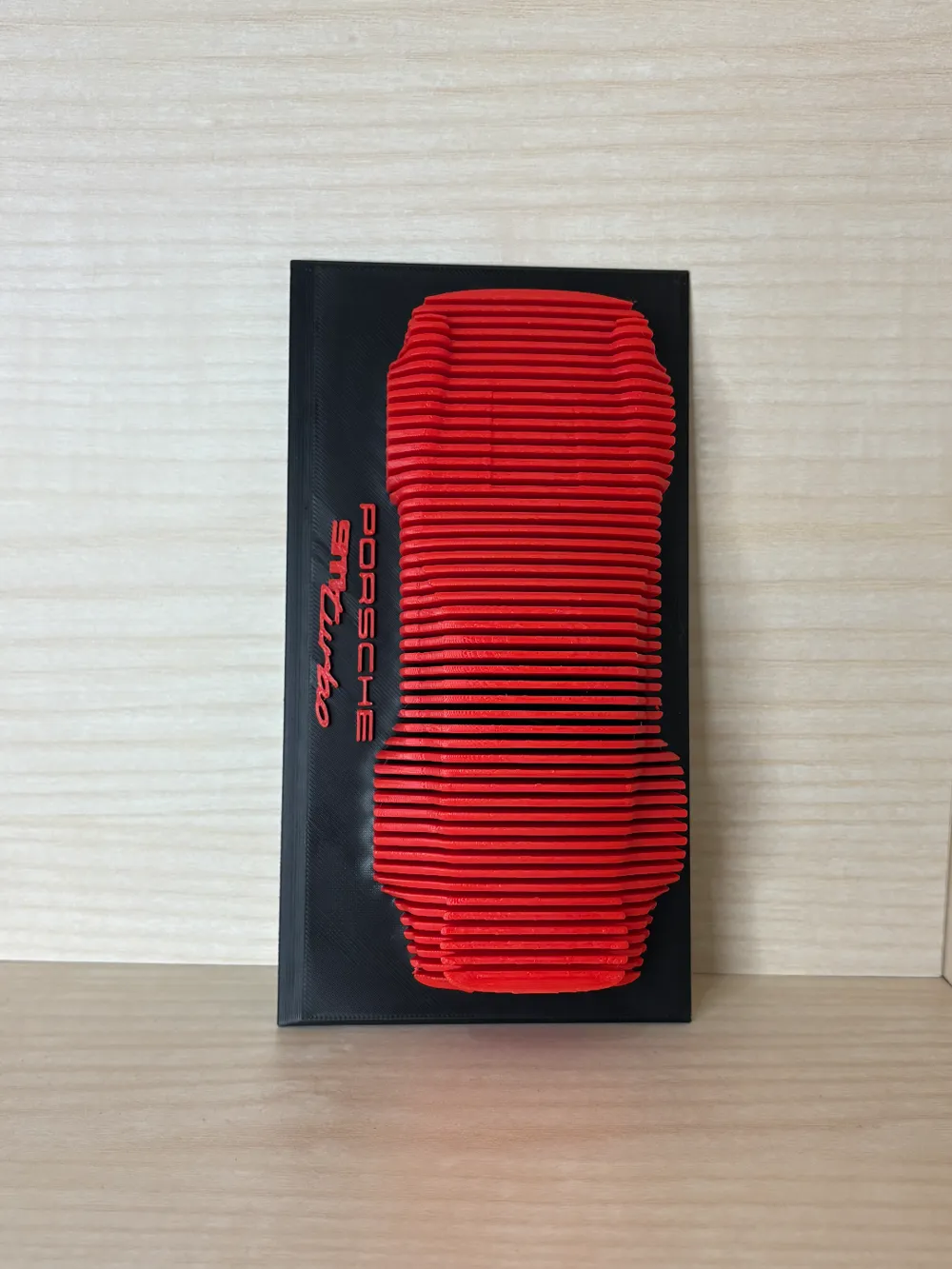 layered porsche 911 sculpture - Free 3D Print Model - MakerWorld