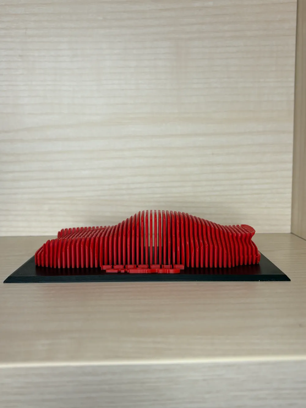 layered porsche 911 sculpture - Free 3D Print Model - MakerWorld