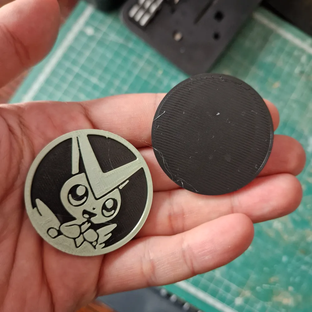 Victini Pokemon Coin by Kryator - MakerWorld