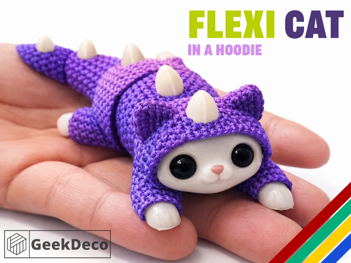 Dino Gato Flexible Articulado | Sin AMS - Modelo de impresión 3D ...