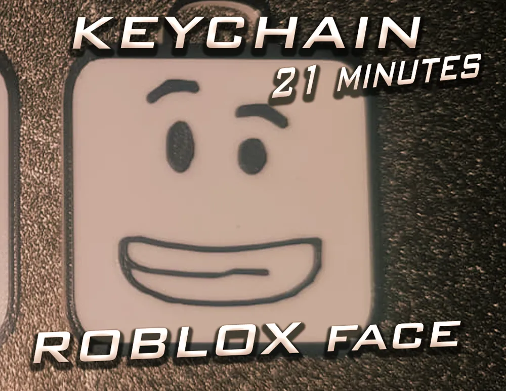 Roblox Face Keychain - Free 3D Print Model - MakerWorld