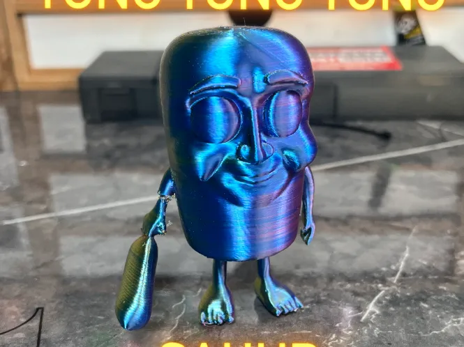 Tung Tung Tung Sahur - Brainrot - POP style - Free 3D Print Model ...