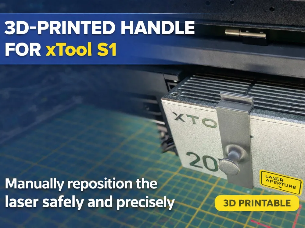 XTOOL S1 20W / IR 1064 Handle - Free 3D Print Model - MakerWorld