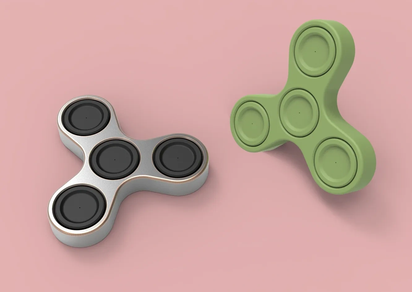 Super Stress Reliever! Fidget Spinner V1 (Print-in-Place, No Bearings ...