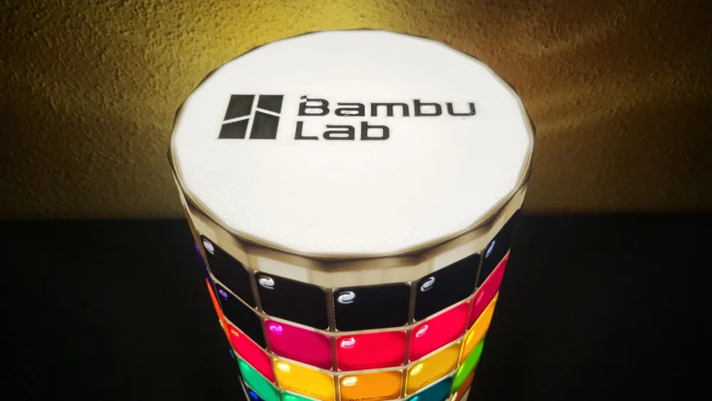 LED Lamp 001 for Bambu Lab filament samples by Luckyfer MakerWorld ...