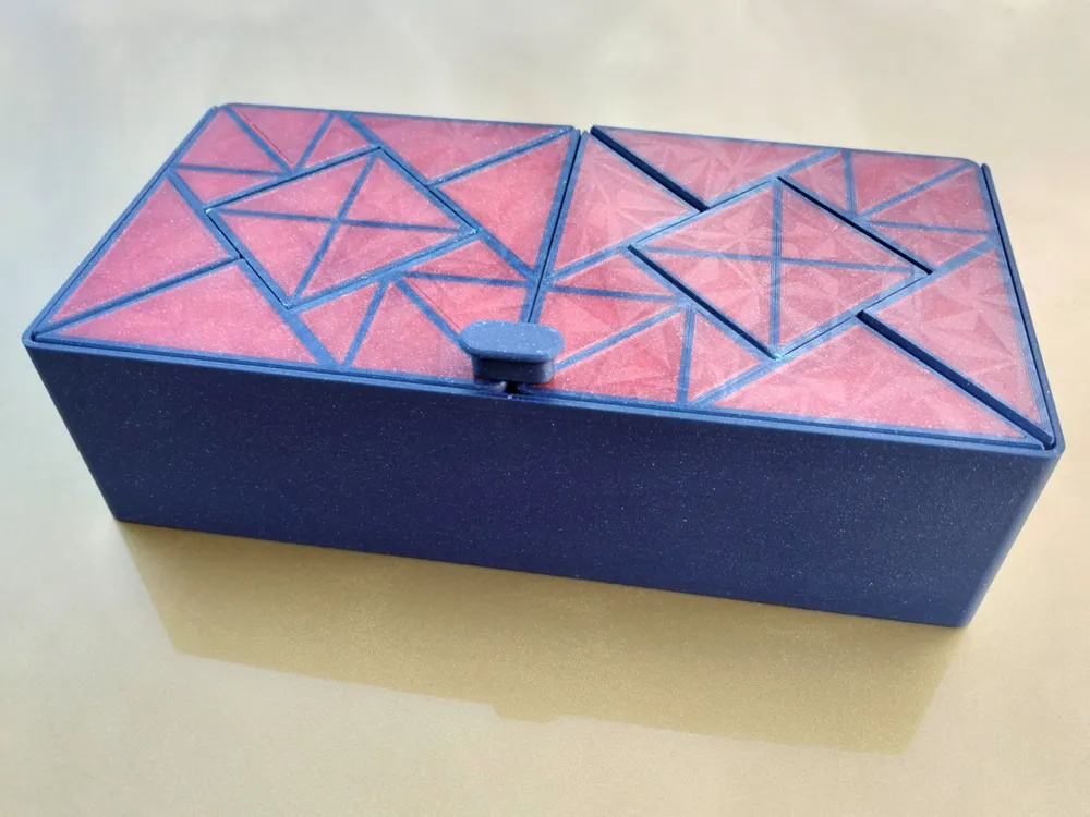 Storage Box with origami folding lids V2 - Free 3D Print Model - MakerWorld