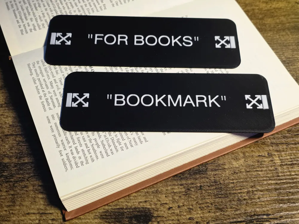 Off White Bookmark Set - Free 3D Print Model - MakerWorld