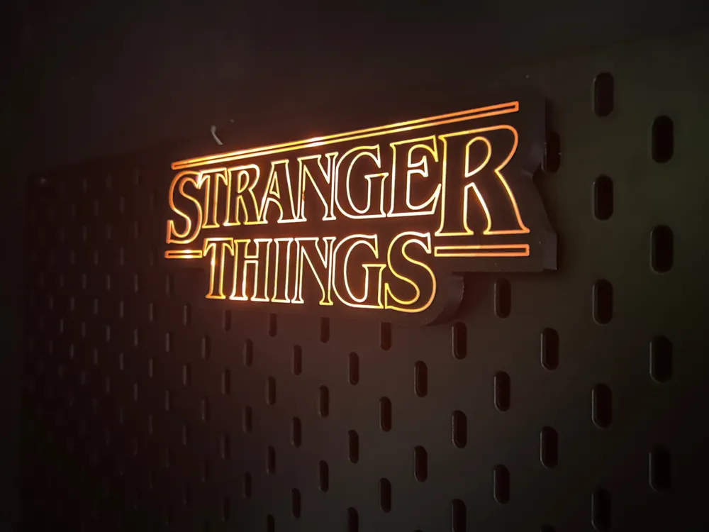 Stranger Things sign, lightbox by RetroForma MakerWorld: Download Free ...