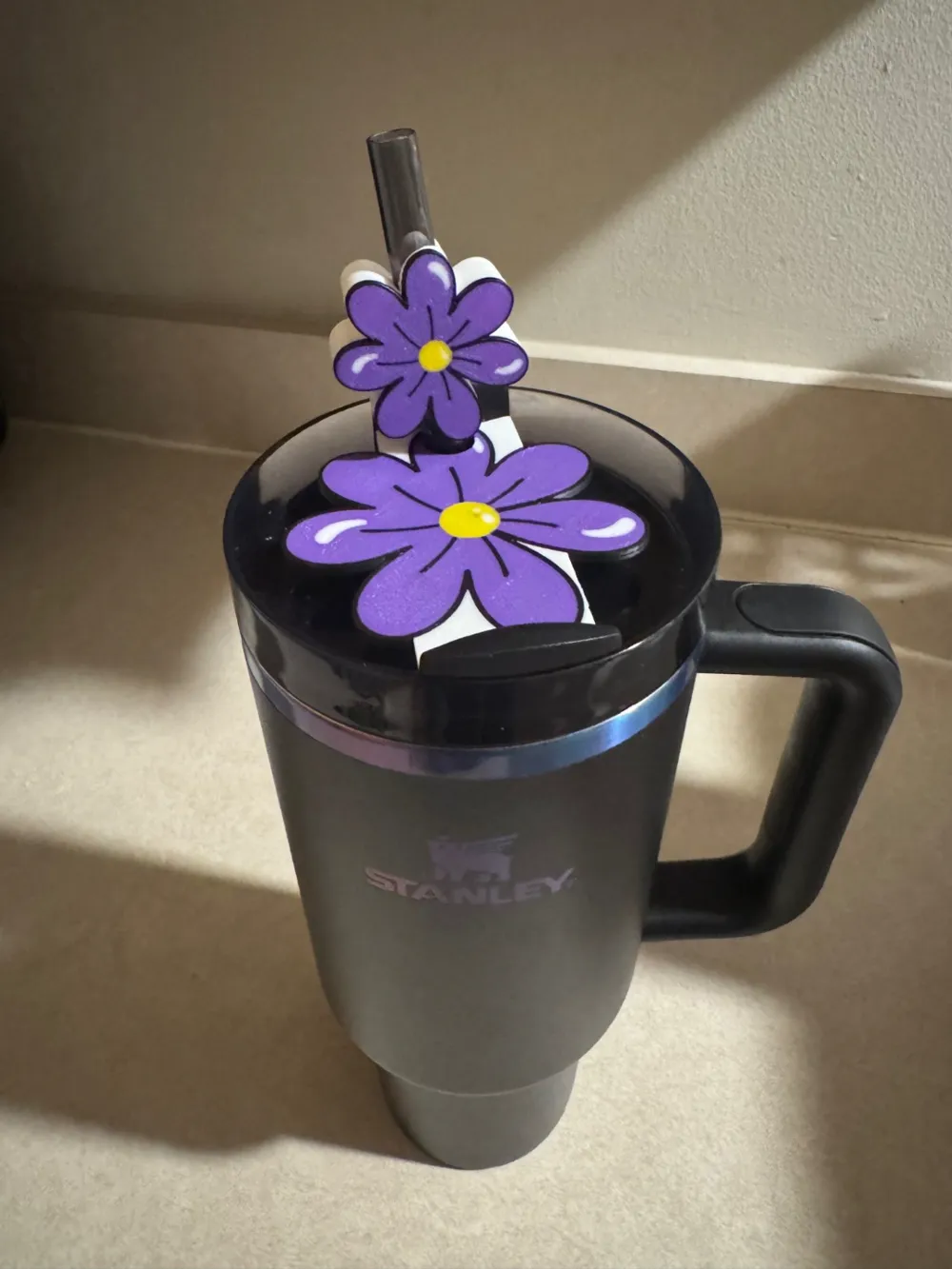 Flower Stanley Cup Plate and Straw Topper by Carman3D MakerWorld ...