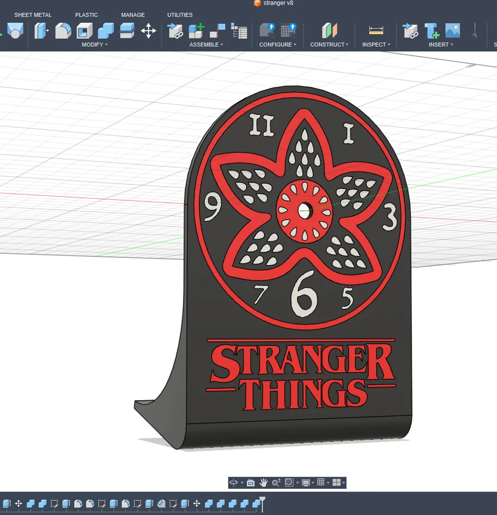 Stranger Things Demogorgon Clock - Free 3D Print Model - MakerWorld