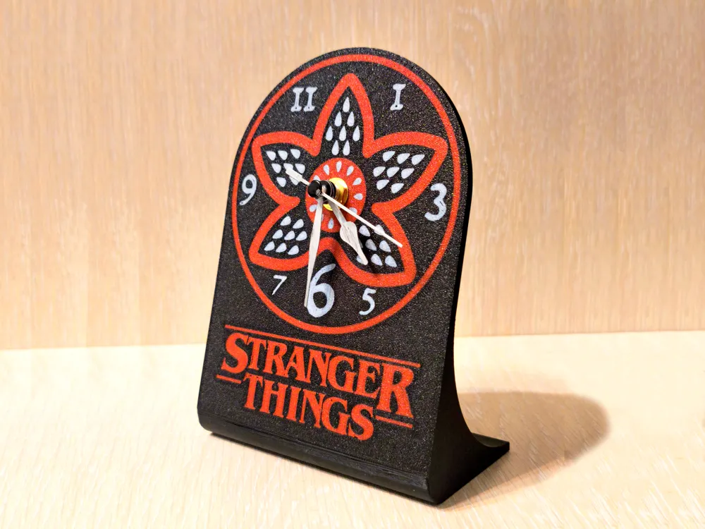 Stranger Things Demogorgon Clock - Free 3D Print Model - MakerWorld