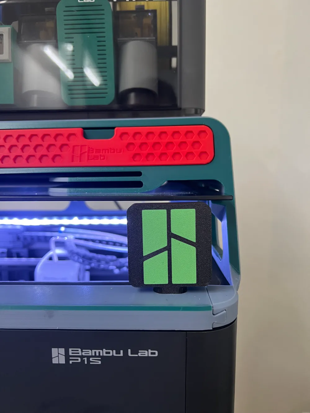 Bambu Lab Logo Sign plug to replace light button for AMS riser benlevi ...