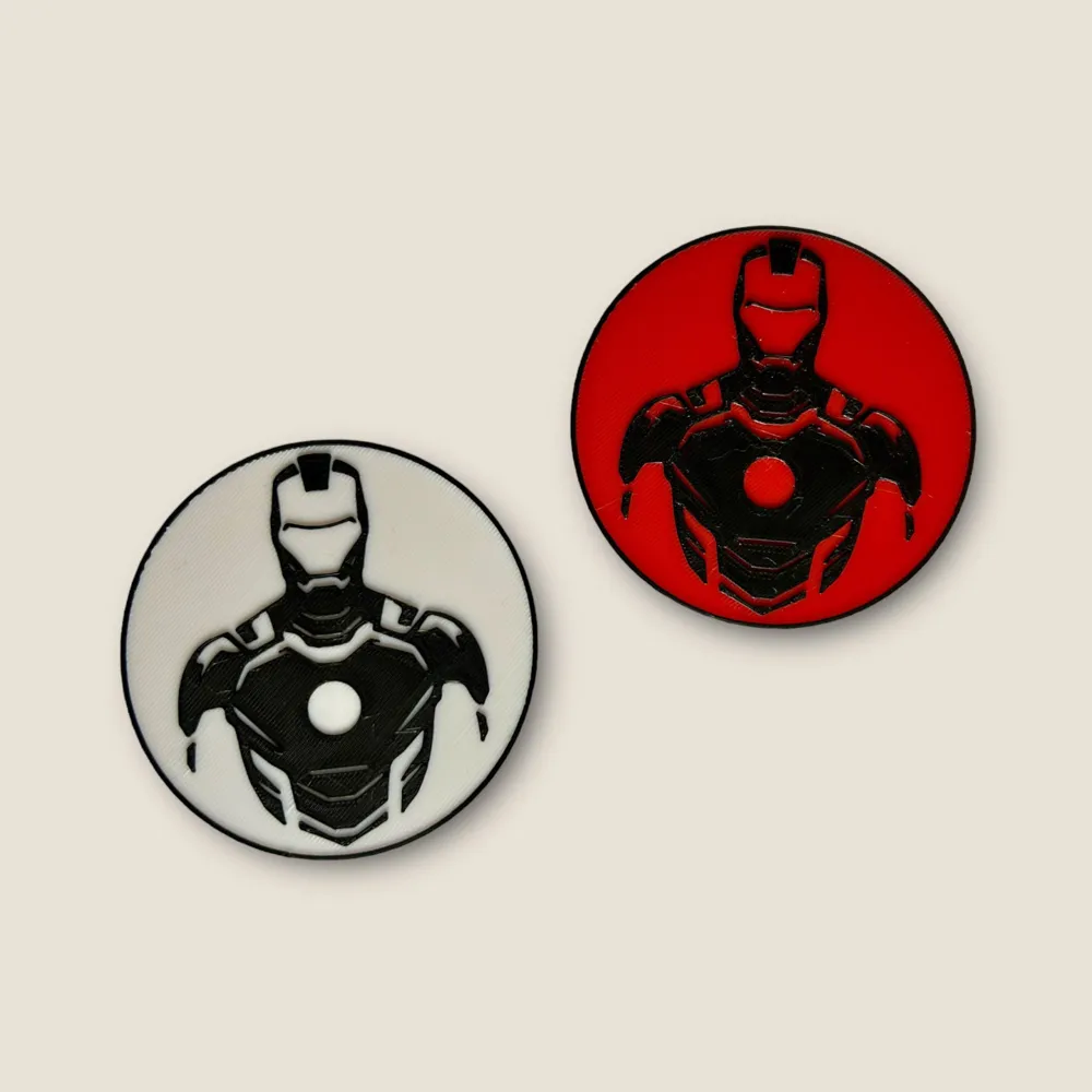 minimalistic Iron Man plate by Ebmeier - MakerWorld