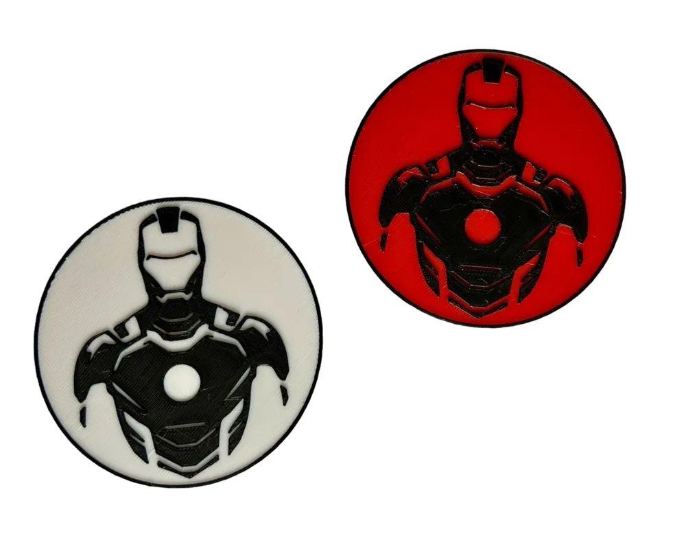 minimalistic Iron Man plate by Ebmeier - MakerWorld