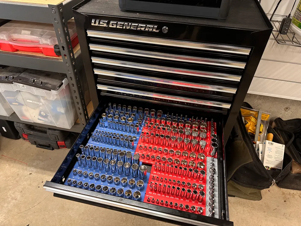 US General 26" x 22" Gridfinity Base by WallyMike MakerWorld: Download ...