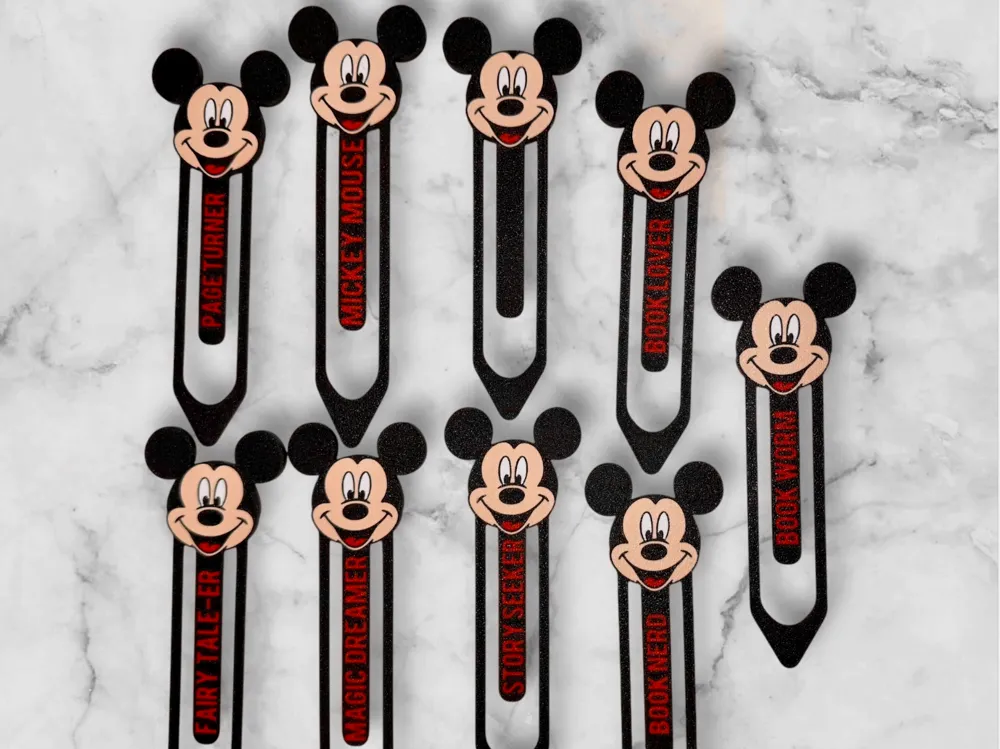 Mickey Mouse Bookmarks by Jedi_MickeyMakerWorld: Download Free 3D Models