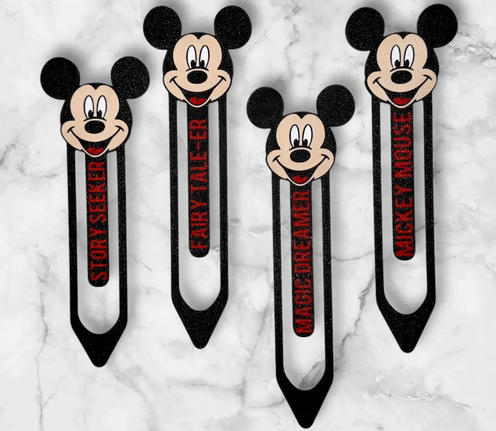 Mickey Mouse Bookmarks by Jedi_MickeyMakerWorld: Download Free 3D Models
