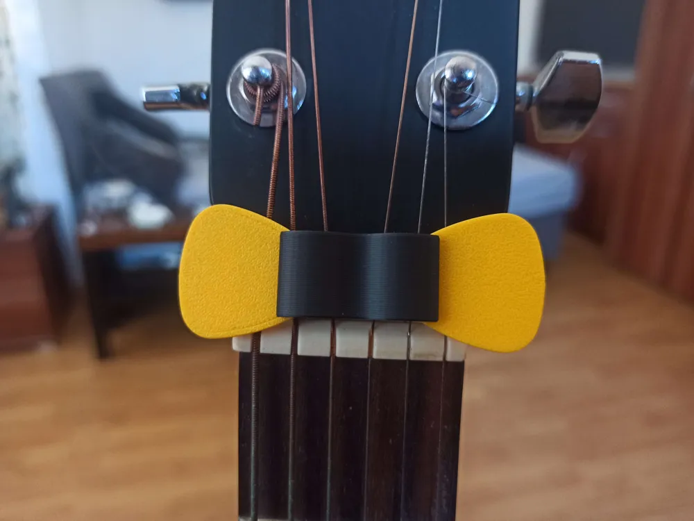 Guitar Bow tie - pick holder - Free 3D Print Model - MakerWorld