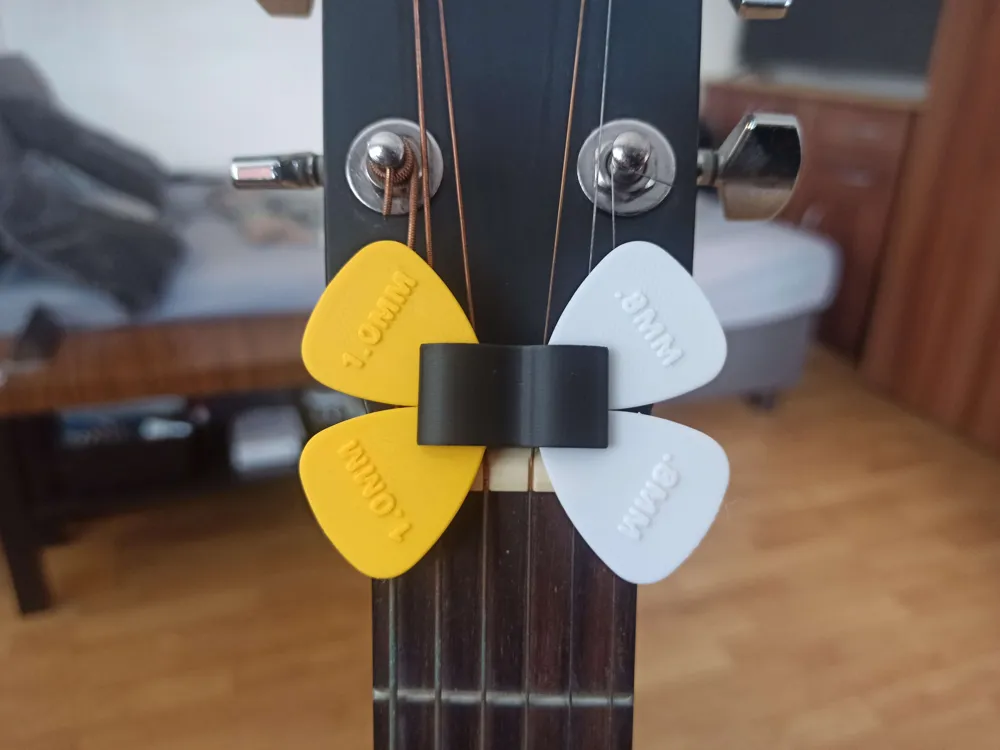 Guitar Bow tie - pick holder - Free 3D Print Model - MakerWorld