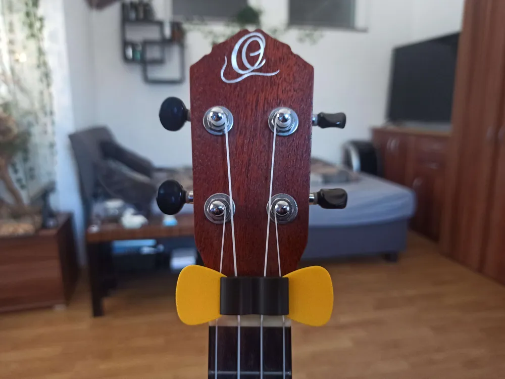 Guitar Bow tie - pick holder - Free 3D Print Model - MakerWorld