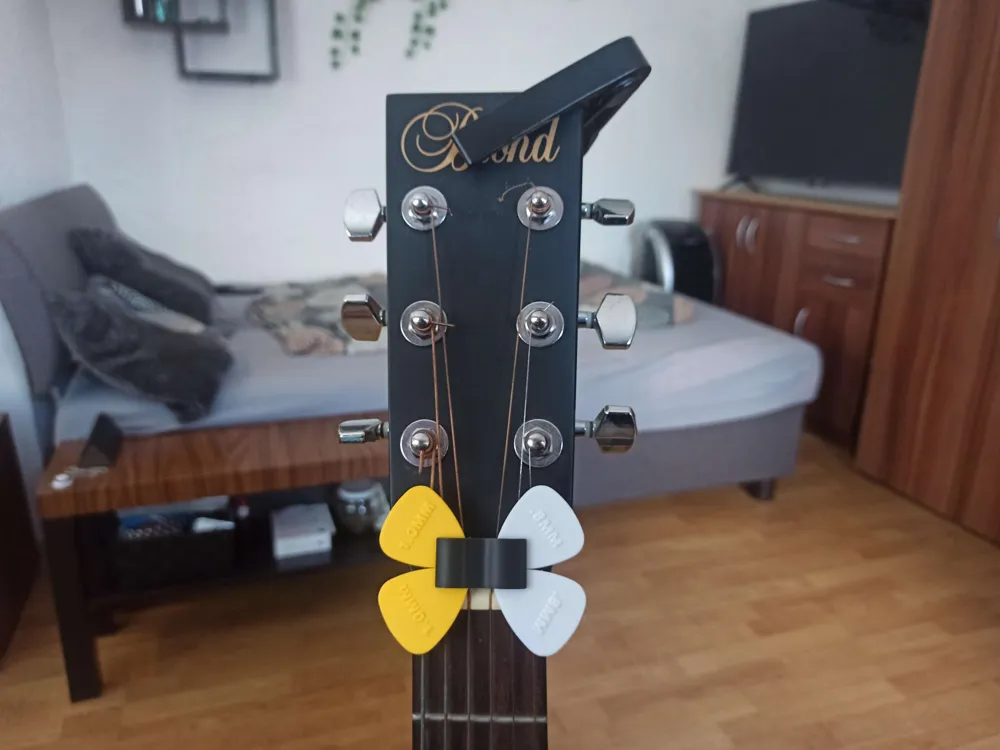Guitar Bow tie - pick holder - Free 3D Print Model - MakerWorld