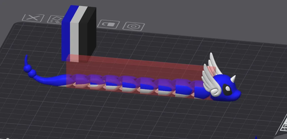 Articulated Dragonair/Dragonir Multicolor by angry-p1p MakerWorld: Download Free 3D Models