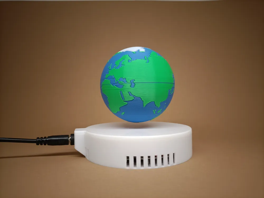 Levitating Earth - Free 3D Print Model - MakerWorld