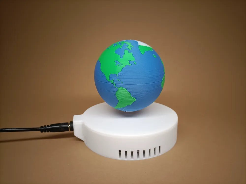 Levitating Earth - Free 3D Print Model - MakerWorld