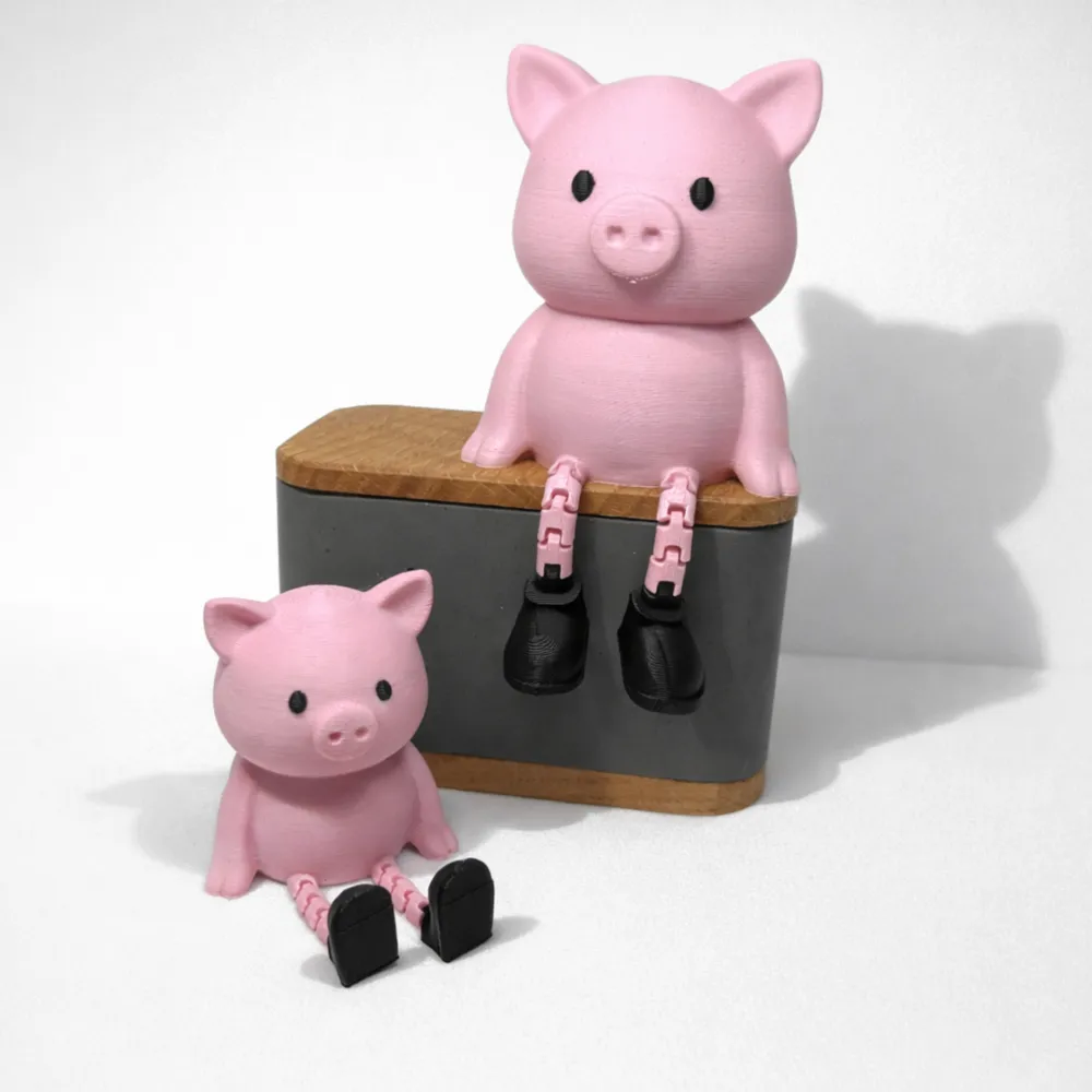 CERDOS DE LA SUERTE ARTICULADOS - IMPRESIÓN PERFECTA PARA NOCHEVIEJA ...