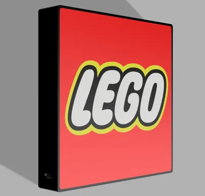 Lego Logo Lightbox by KF Designs - MakerWorld