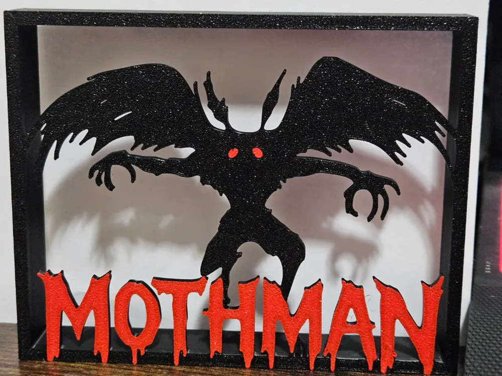 Winged Terror: Mothman Frame by Wild & Printed MakerWorld: Download ...
